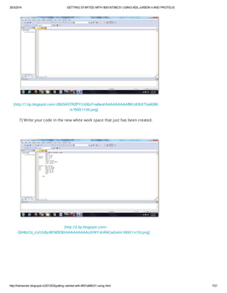 Getting started with 8051 at89 c51 using keil uvision 4 and proteus | PDF