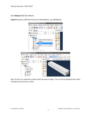 Getting started with abaqus | PDF