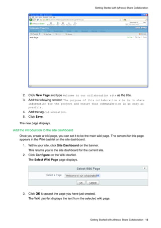 Getting started with_alfresco_share_collaboration_for_enterprise | PDF