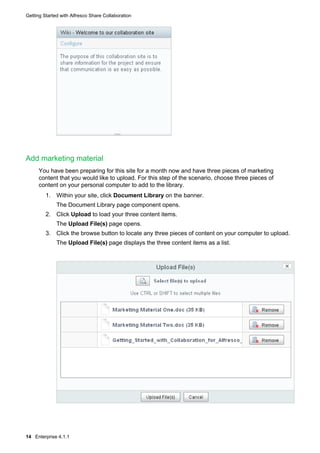 Getting started with_alfresco_share_collaboration_for_enterprise | PDF
