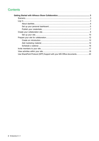 Getting started with_alfresco_share_collaboration_for_enterprise | PDF