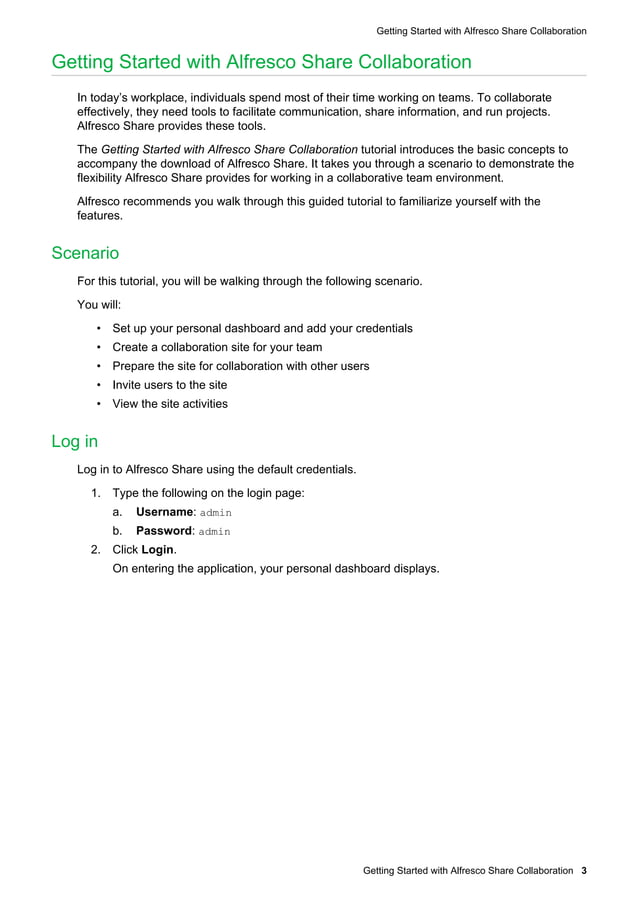 Getting started with_alfresco_share_collaboration_for_enterprise | PDF