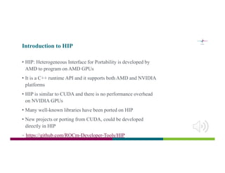 Getting started with AMD GPUs | PPT