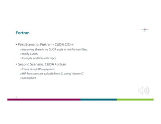 Getting started with AMD GPUs | PPT