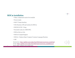 Getting started with AMD GPUs | PPT