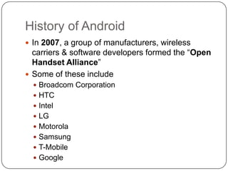 Getting started with android | PPT