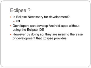 Getting started with android | PPT
