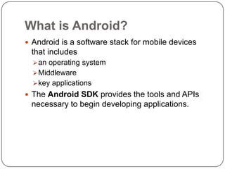 Getting started with android | PPT