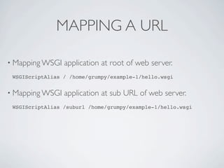 PyCon AU 2010 - Getting Started With Apache/mod_wsgi. | KEY | Web Development | Internet