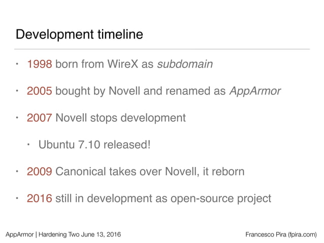 Getting started with AppArmor | PPT