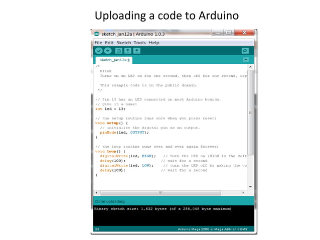 Getting started with arduino | PPT | Computing | Technology & Computing