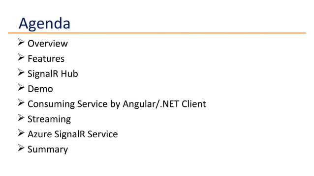 Getting started with ASPNET Core SignalR | PPT Getting started with ASPNET Core SignalR | PPT