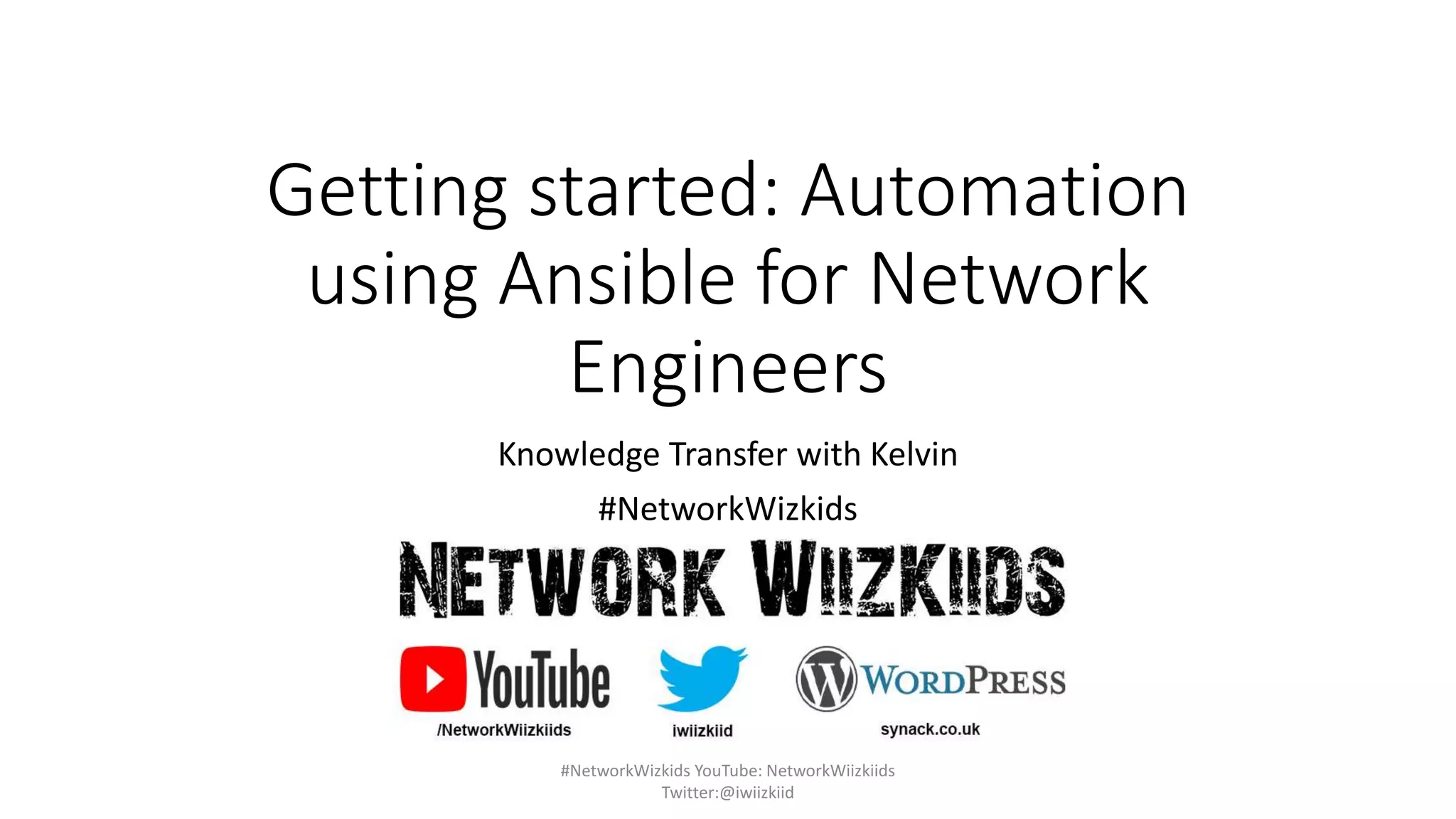 Getting started with automation using ansible | PPT