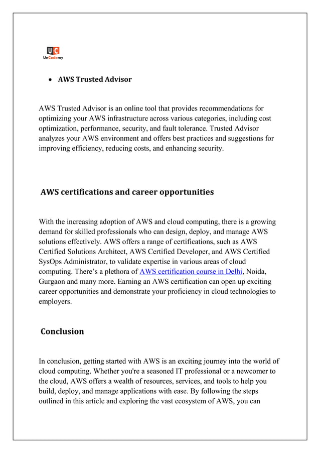 Cloud 101: Your Gateway to Computing Freedom With AWS | PDF