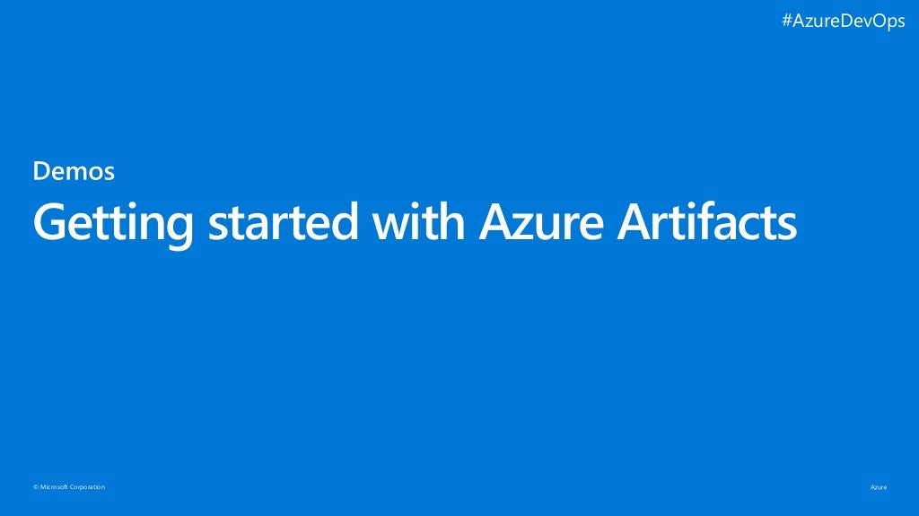 Getting Started with Azure Artifacts