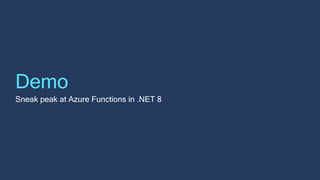 Getting started with Azure Functions in Isolated Mode | PPT