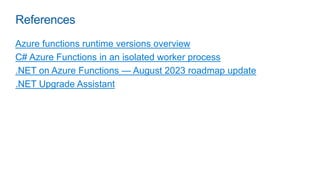 Getting started with Azure Functions in Isolated Mode | PPT
