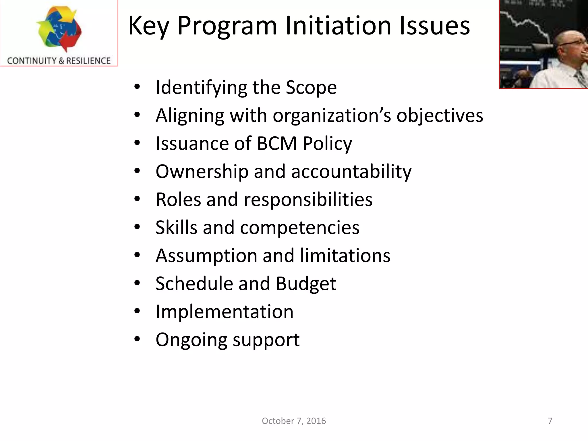 Getting Started with BCM Program | PPTX