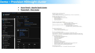 Getting started with big data in Azure HDInsight | PPT