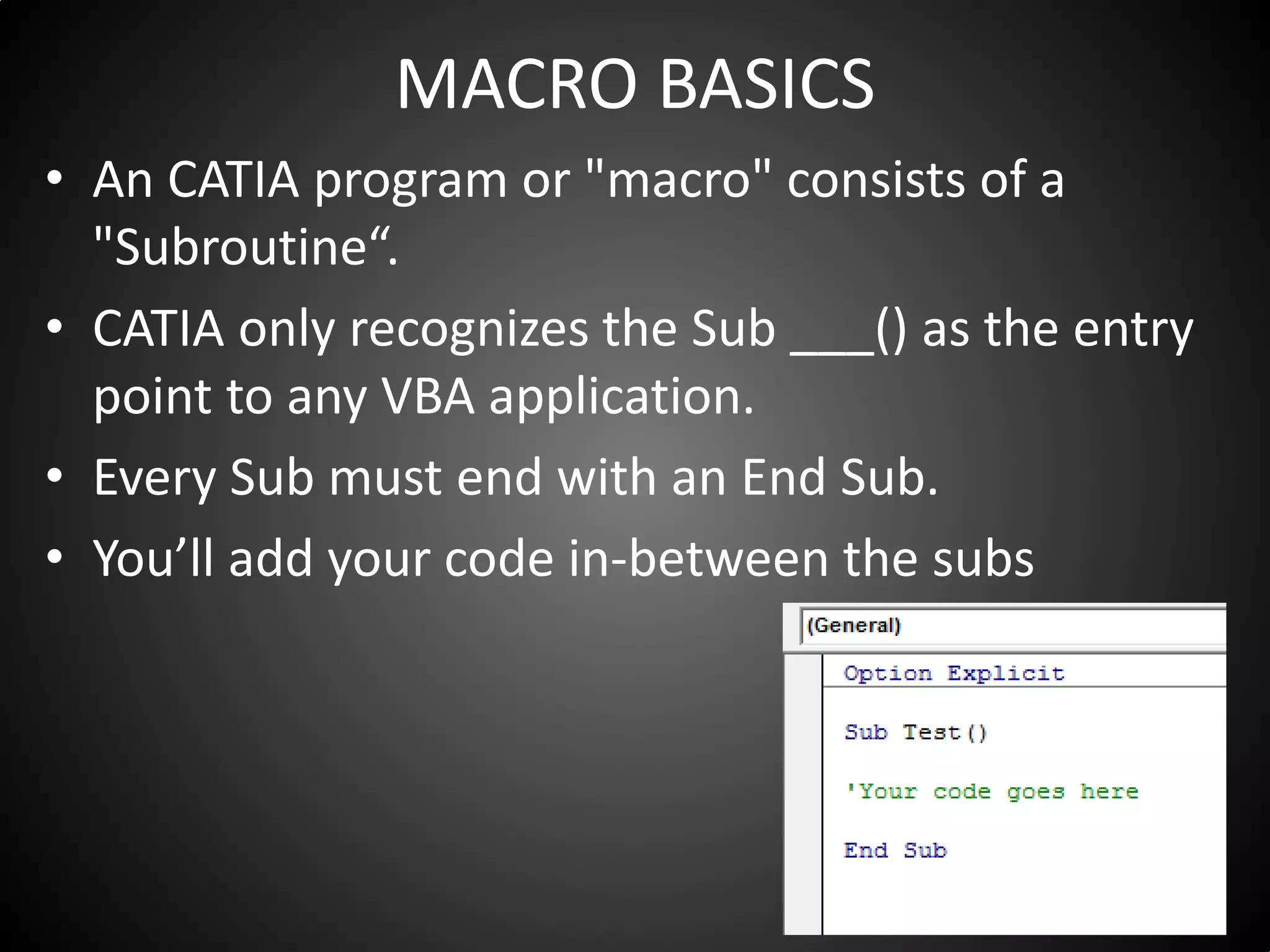 Getting started with CATIA V5 Macros | PDF