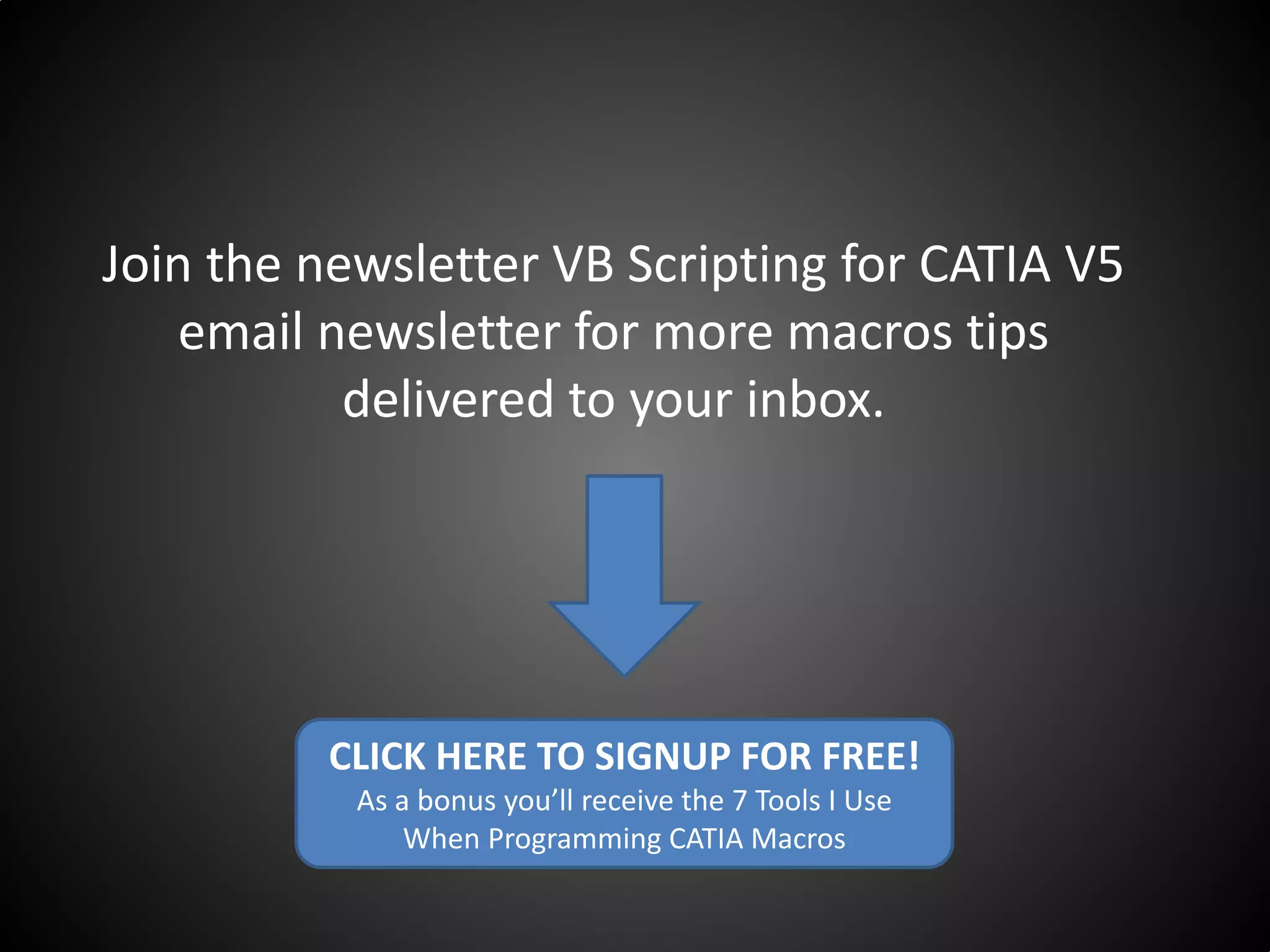 Getting started with CATIA V5 Macros | PDF