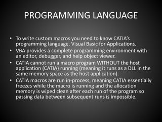 Getting started with CATIA V5 Macros | PDF