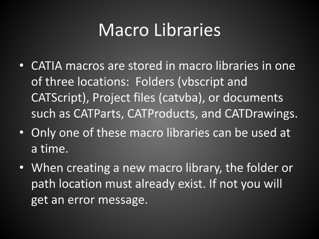 Getting started with CATIA V5 Macros | PDF