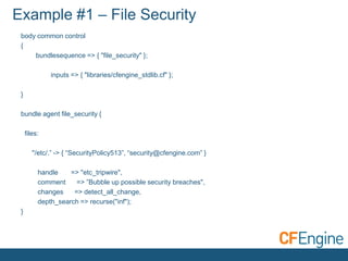 Getting started with CFEngine - Webinar | PPTX