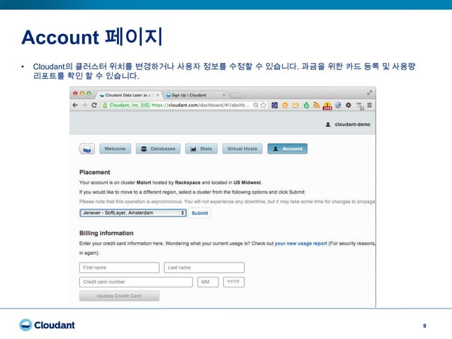 Getting started with Cloudant DBaaS(Korean) | PPT