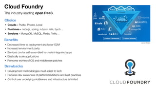 Getting Started with Cloud Foundry on Bluemix | PPT