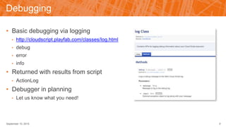 Getting started with Cloud Script | PPTX | Cloud Computing | Internet