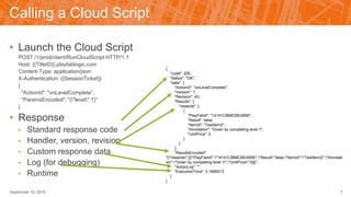 Getting started with Cloud Script | PPTX | Cloud Computing | Internet