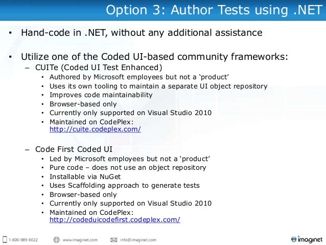 Getting Started With Coded Ui Testing Building Your First Automated
