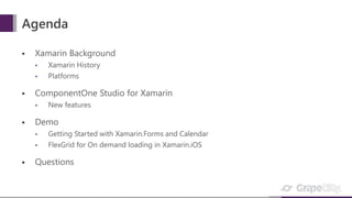 Getting started with ComponentOne Studio for Xamarin | PPT