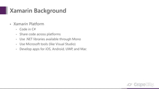 Getting started with ComponentOne Studio for Xamarin | PPT