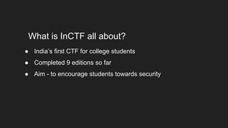 Getting started with cybersecurity through CTFs by Shruti Dixit & Geethna TK | PDF