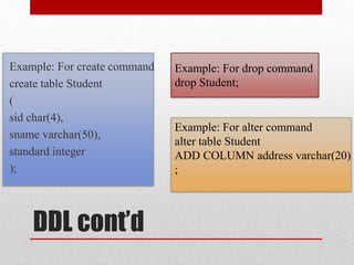 Presentation on Database management system | PPTX