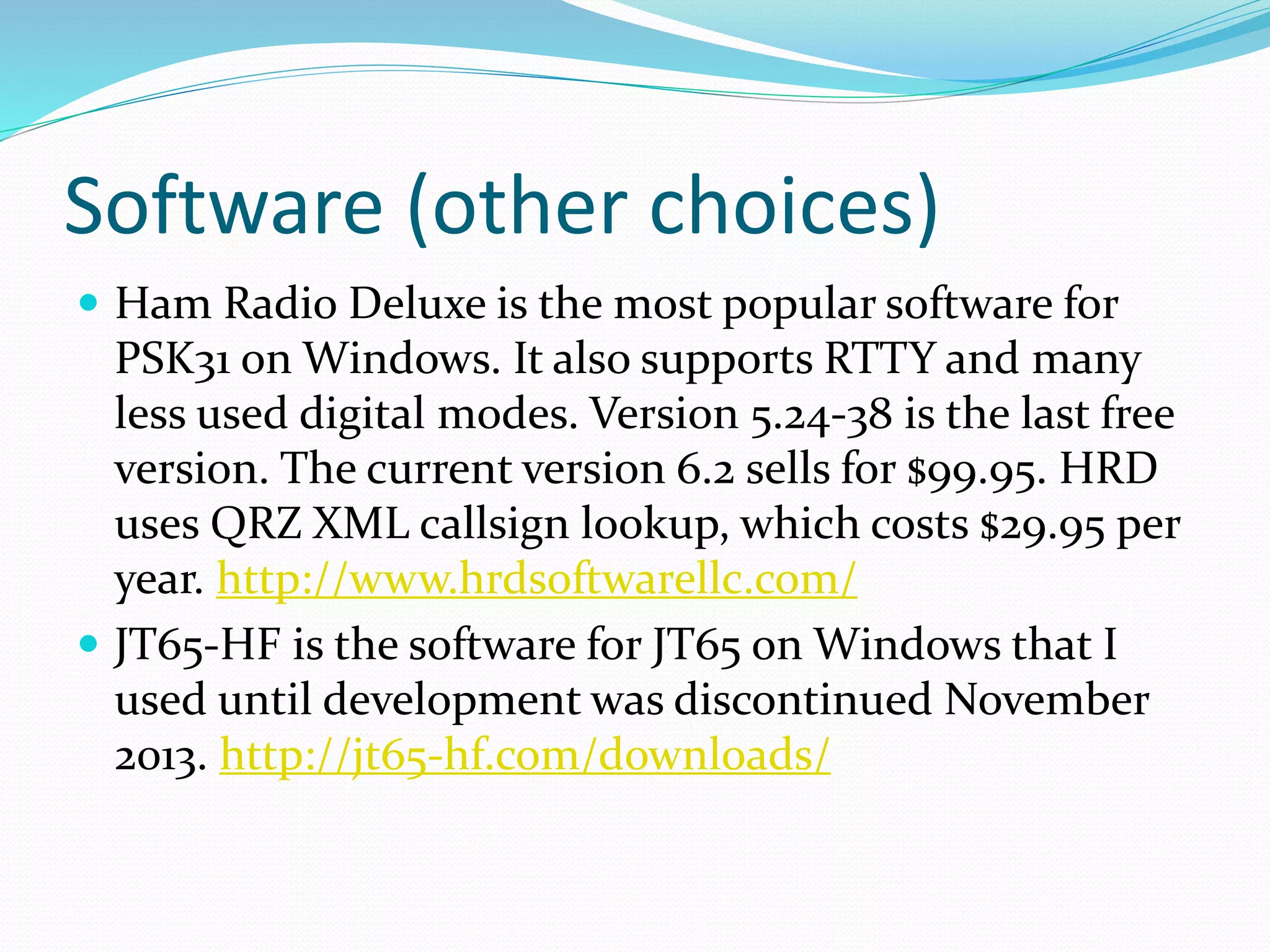 Getting started with digital modes | PPT