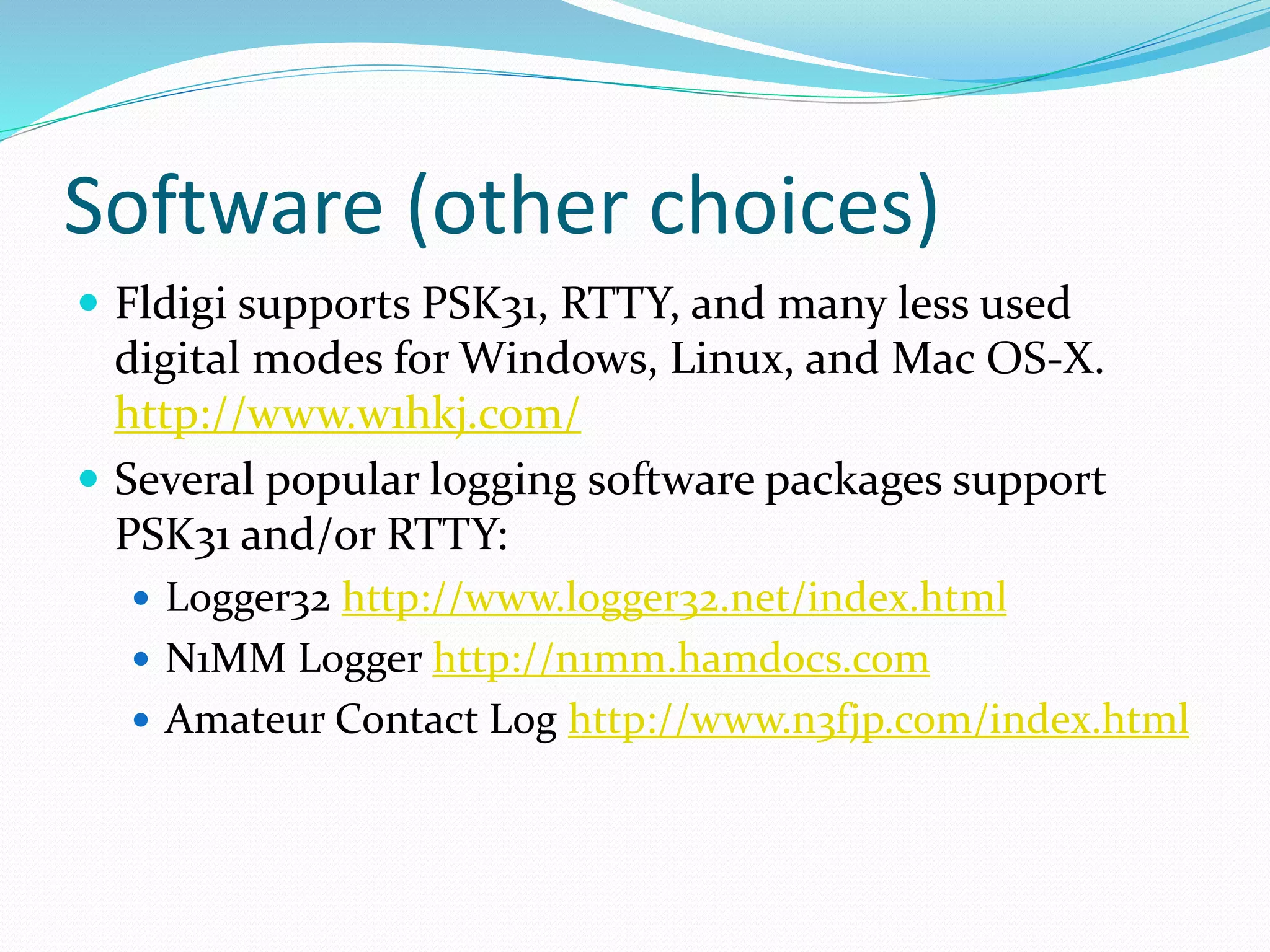 Getting started with digital modes | PPT