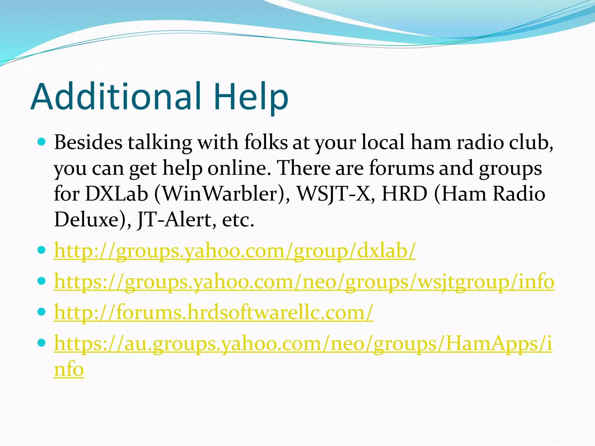 Getting started with digital modes | PPT