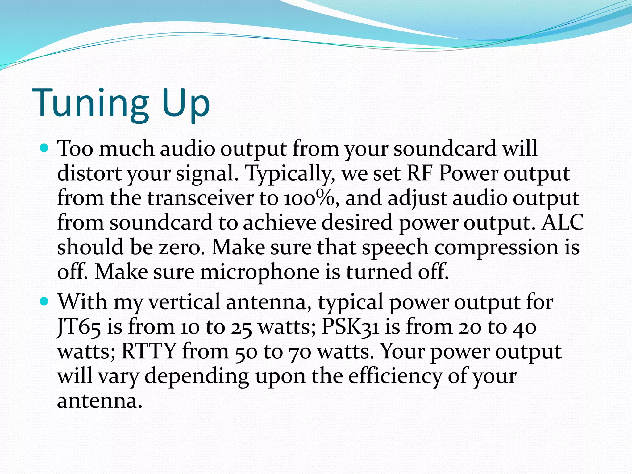 Getting started with digital modes | PPT