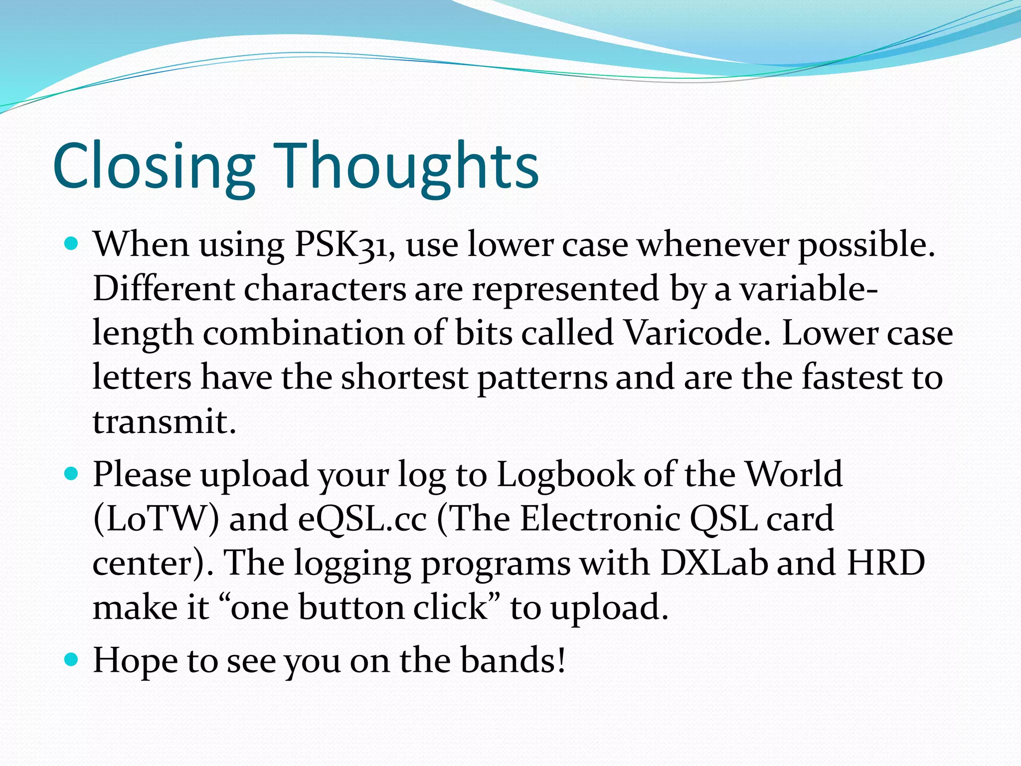 Getting started with digital modes | PPT