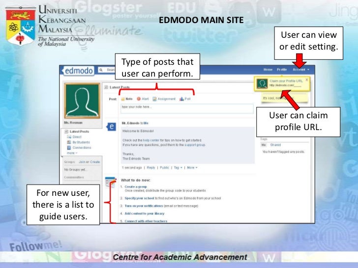 Getting started with edmodo