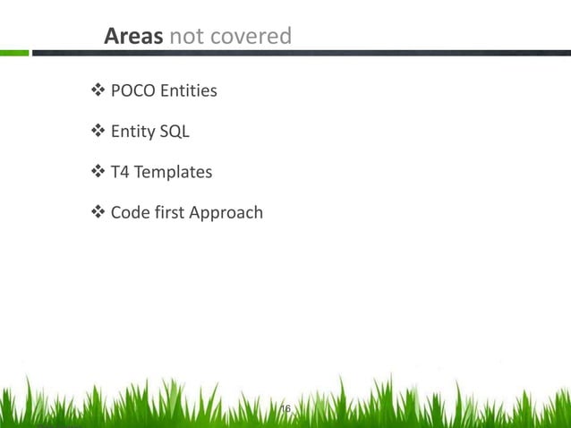 Getting started with entity framework | PPTX