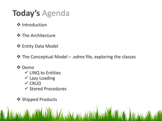 Getting started with entity framework | PPTX