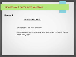 Environment Variables in Linux | PPT