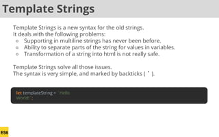 Getting started with ES6 | PPT