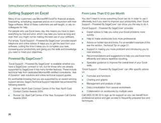 Getting started with excel integrated reporting for sage line 50 | PDF