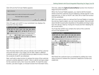 Getting started with excel integrated reporting for sage line 50 | PDF