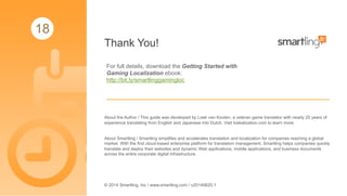 Getting Started with Gaming Localization | PPT
